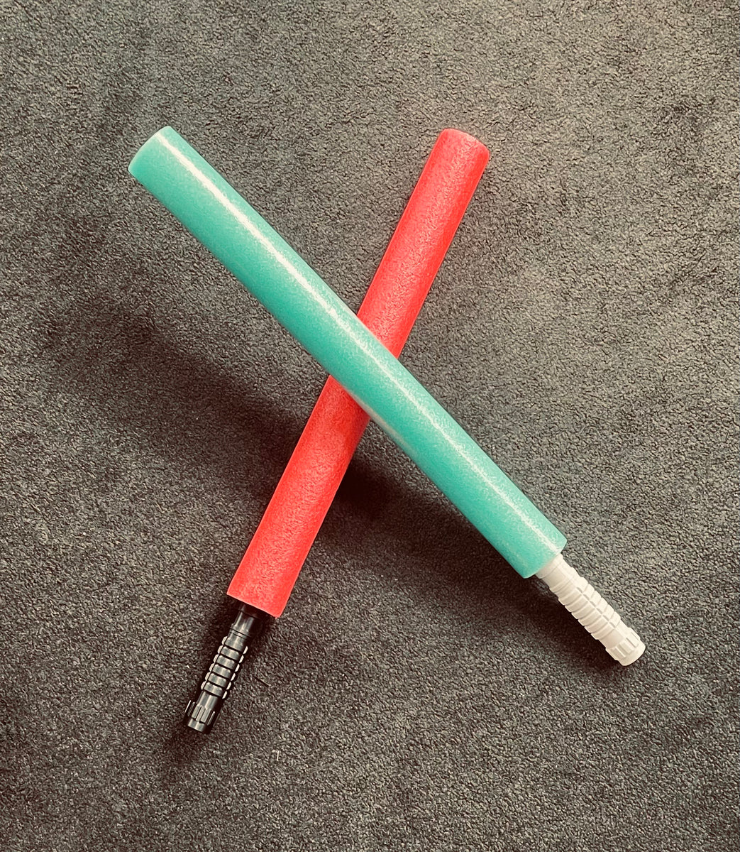 Pool Noodle Lightsabers – bradyink